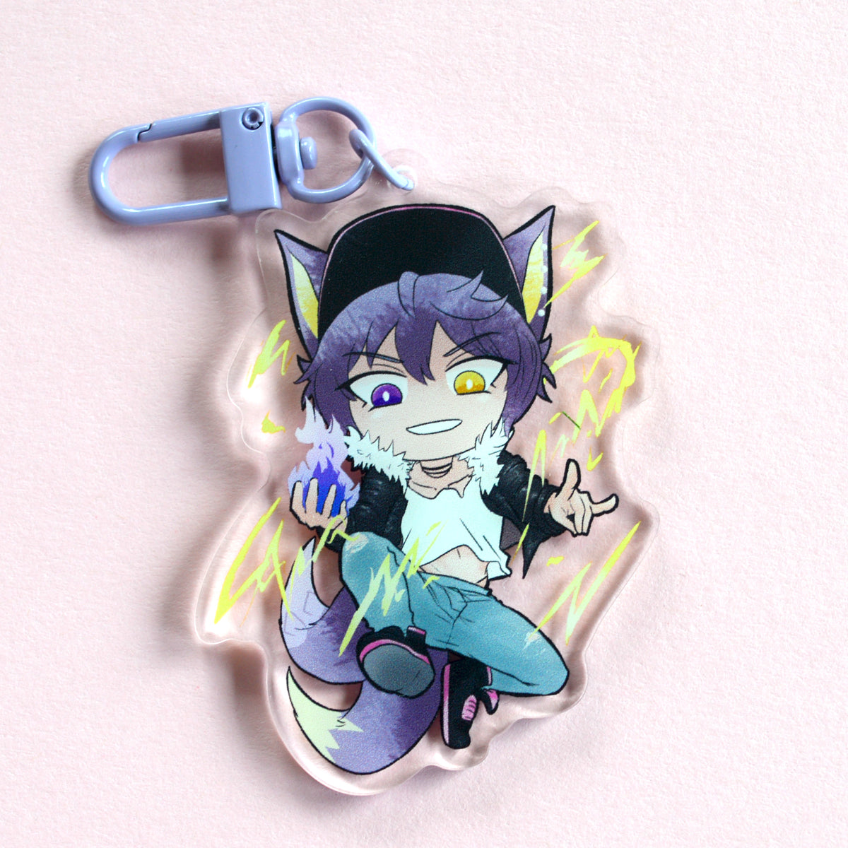 Kon Power Acrylic Keychain – Kentsune